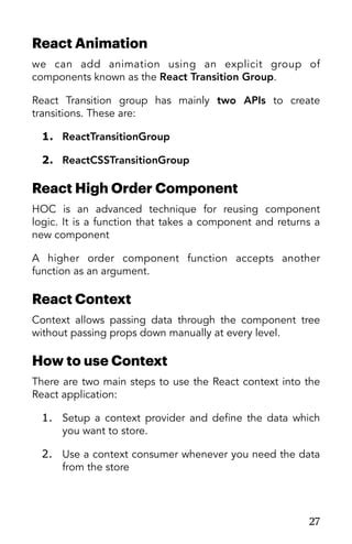 React Js Simplified Pdf