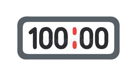 Digital Display Showing 10000 Score Or Timer Icon Vector Design