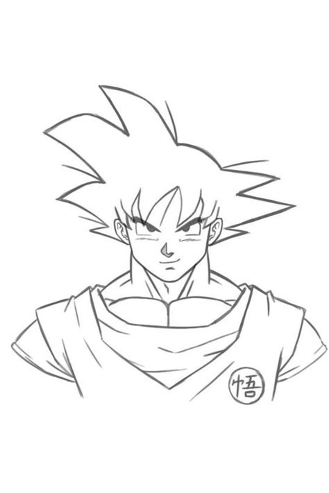 Drawing Of Goku Cómo Hacer A Goku Dibujos Fáciles Cómo Dibujar Figuras