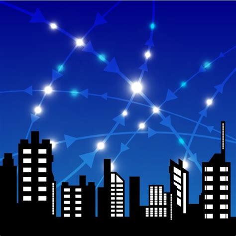 Abstract Technology Communication Borderless Vector Image