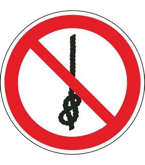 Verboden Knopen Te Maken Stickers Voor Binnen En Buiten ISO 7010