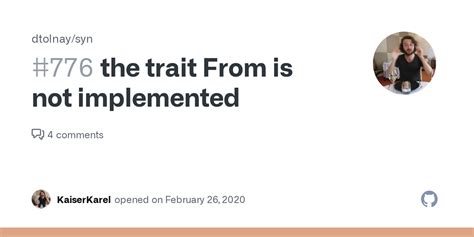 the trait from is not implemented · issue 776 · dtolnay syn · github