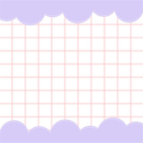 귀여운 배경 그리드 터 프리미엄 벡터