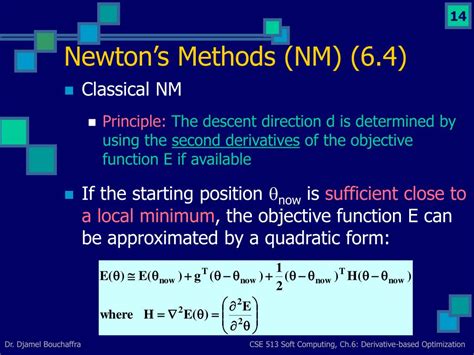 PPT Chapter 6 Derivative Based Optimization PowerPoint Presentation