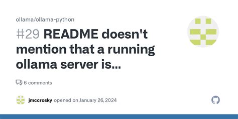README Doesn T Mention That A Running Ollama Server Is Required Issue