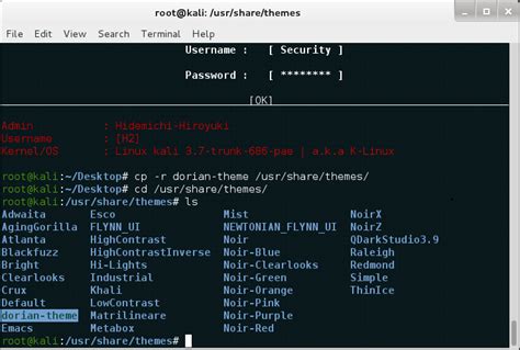 Theme On Kali Linux