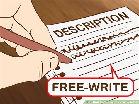 How To Summarize A Journal Article With Pictures Wikihow