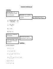 Understanding Macroeconomic Formulas For GDP Unemployment And Course Hero