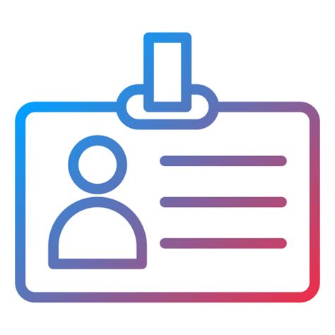 Id Card Generic Gradient Icon