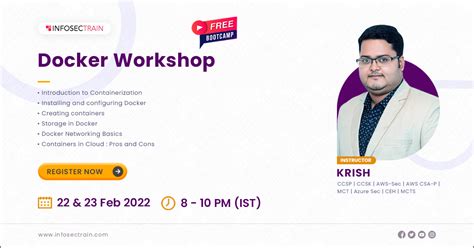 Live Event With Infosectrain Docker Workshop By Krish