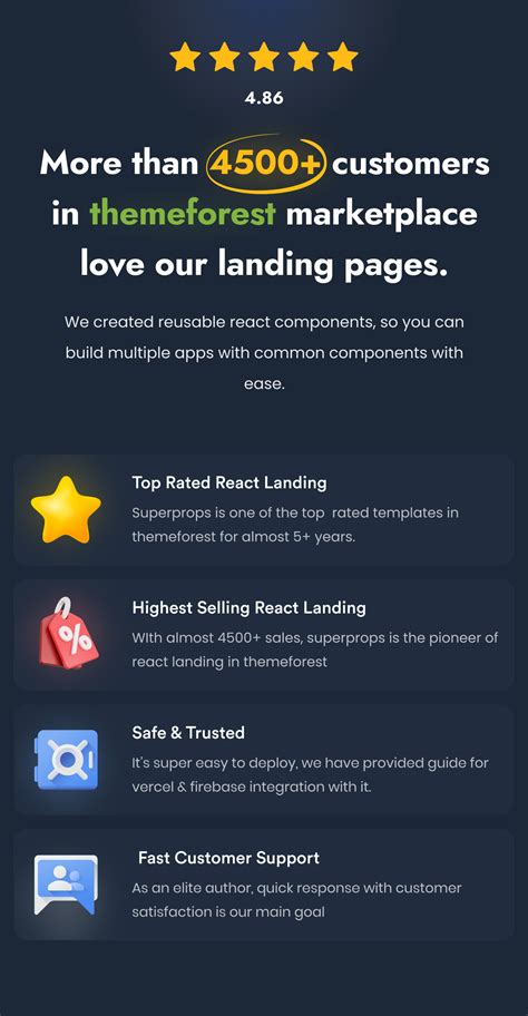 superprops react next js landing page templates chopgo