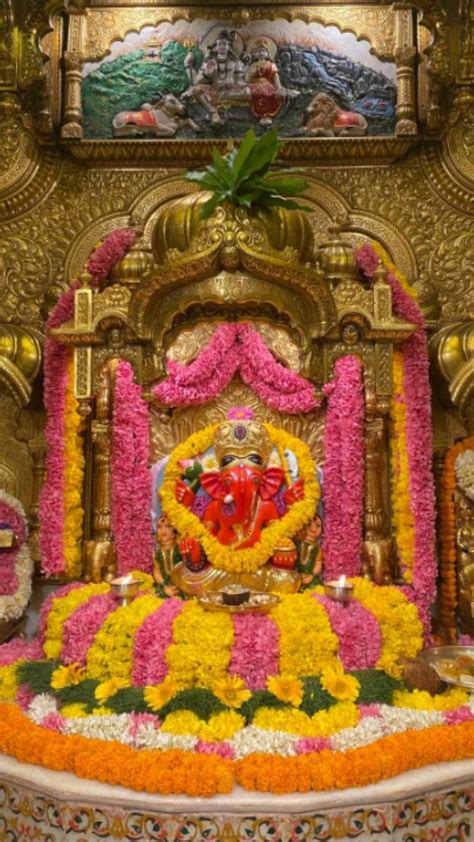 🌺 श्री विनायक गणपति 🌺 🙏160322 श्री सिद्धिविनायक गणपति मंदिर Mumbai