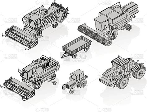 农业工具集素材 花瓣网