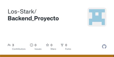 Github Los Stark Backend Proyecto