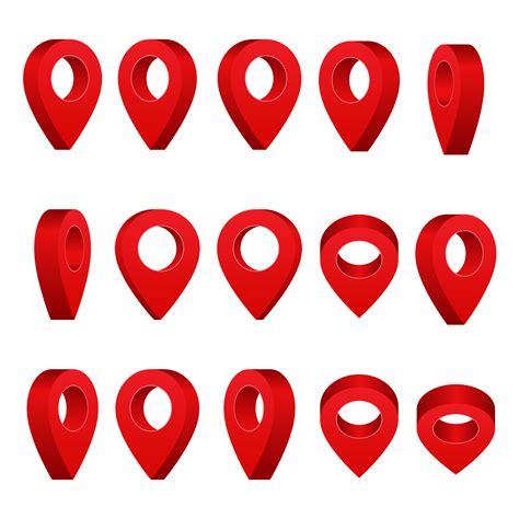 Map Pointer Pins Set 1214306 Vector Art At Vecteezy