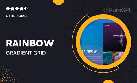 Rainbow Gradient Grid Tumblr Theme