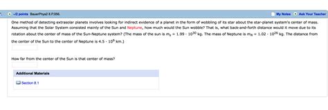 solved one method of detecting extrasolar planets involves