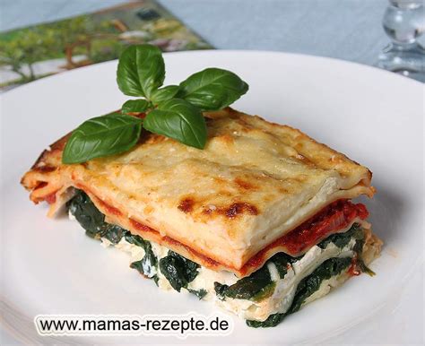 Spinat Ricotta Lasagne Mamas Rezepte Mit Bild Und Kalorienangaben