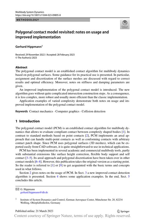 pdf polygonal contact model revisited notes on usage and improved