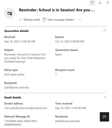 Find And Release Quarantined Messages In O365 Ucla Extension