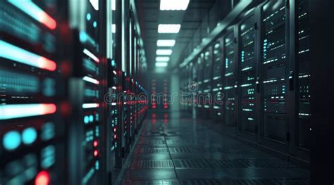 An Advanced Modern Data Center Infrastructure That Is Equipped With Highly Optimized Server