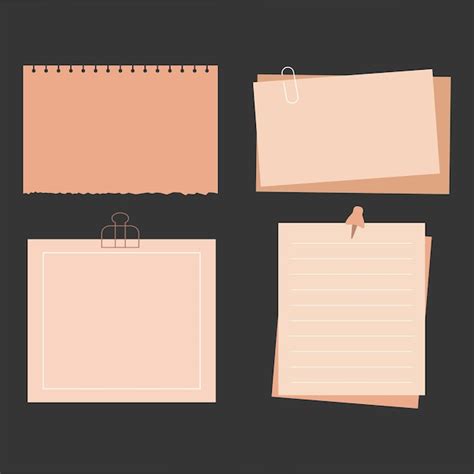 Premium Vector Blank Note Paper