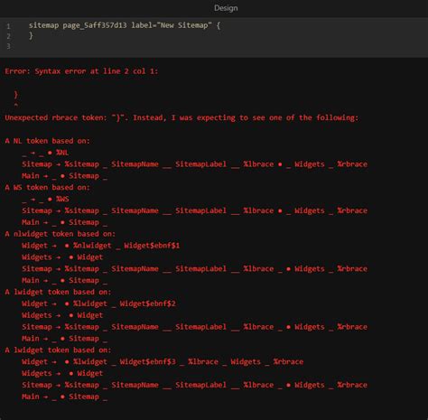 Create Sitemap Unable To Use Code Editor Due To Error Message Openhab 340 Openhab Community