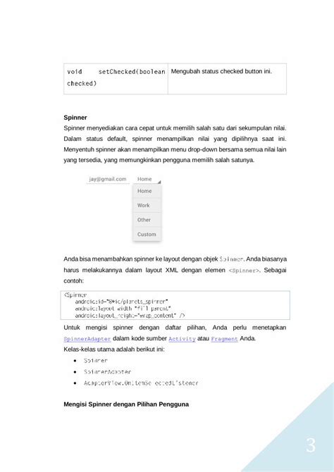 Pdf Modul 6 Komponen Widget Togglebutton Dan Spinner Dokumentips
