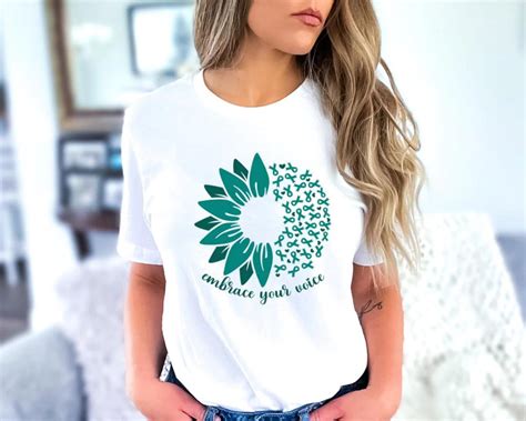 Sexual Assault Awareness T Shirt Sunflower Graphic Tee For Sexual