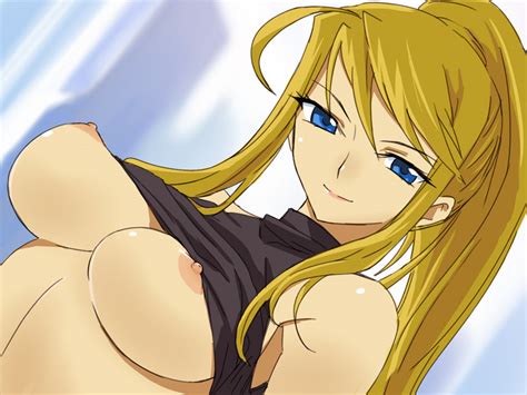 Rule 34 Blonde Hair Blue Eyes Breasts Female Female Only Human Large