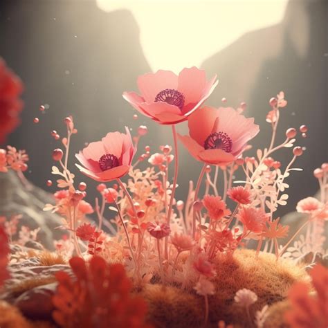 Premium Ai Image Lily Flower Animation