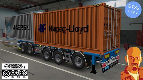 D Tec Flexi Trailer Container Trailer 1 49 X Ets2 Euro Truck