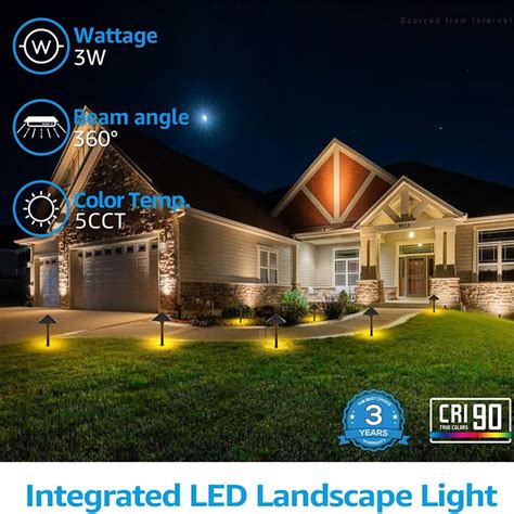 Umbrella Shaped Landscape Path Lights CCT Switchable