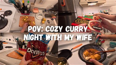 Cooking Curry For My Wife After A Long Day At Work Relaxing Cooking
