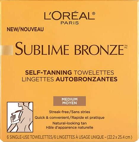 Sublime Bronze Lingettes Autobronzantes L Oréal Paris