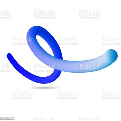 벡터 3d 그라데이션 나선형 선입니다 곡선 추상선입니다 0명에 대한 스톡 벡터 아트 및 기타 이미지 0명 3차원 형태