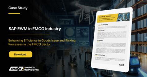 Goods Issue And Picking Processes In The Fmcg Industry Sap Ewm Case