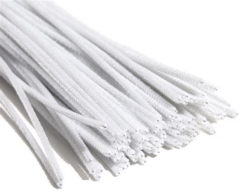 Cousindiy Chenille Stems 3mmx12 100pkg White Michaels