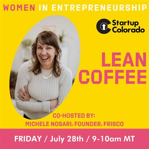 startup colorado on linkedin women s lean coffee is every month in the