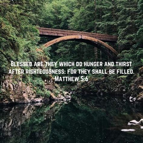 King James Version Righteousness Kjv Hunger Matthews Blessed