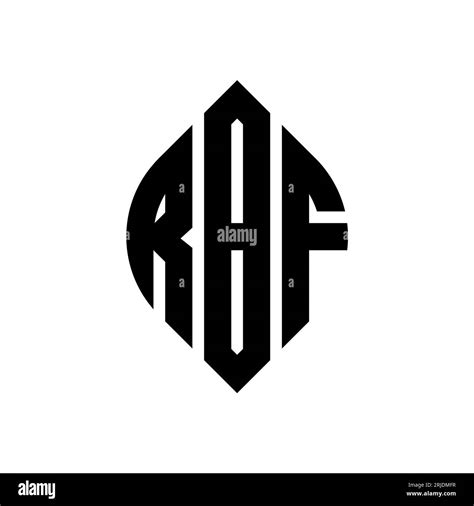 Rbf Circle Letter Logo Design With Circle And Ellipse Shape Rbf