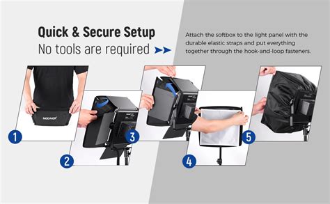 NEEWER 12 2 X11 4 Foldable Softbox Diffuser With Grid And Bag For