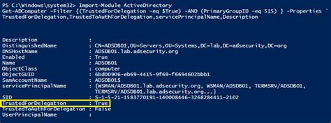 Active Directory Security Risk Kerberos Unconstrained Delegation