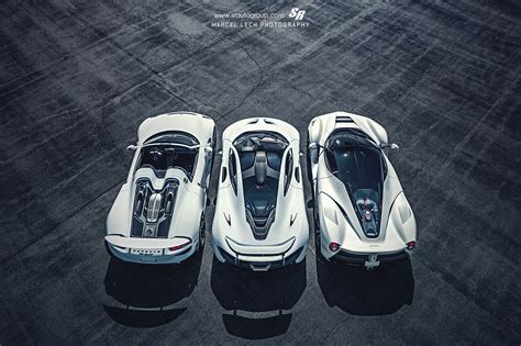 44 Porsche 918 Spyder Mclaren P1 Laferrari Top View SSsupersports