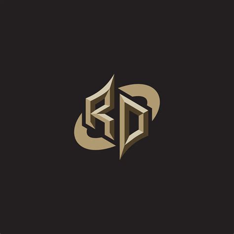 Rd Initials Concept Logo Professional Design Esport Gaming 35168579