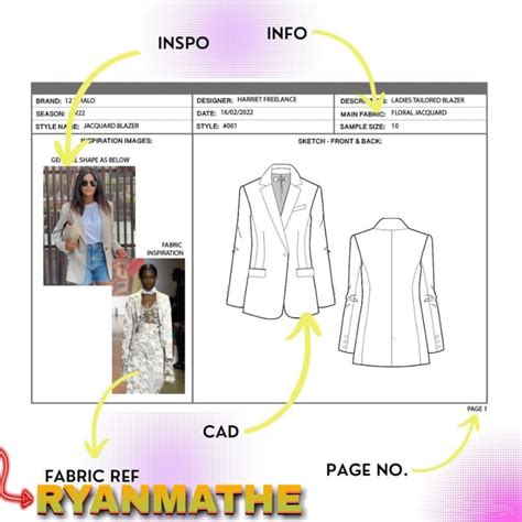 Make Tech Pack Fashion Tech Pack And Clothing Tech Pack For Fashion