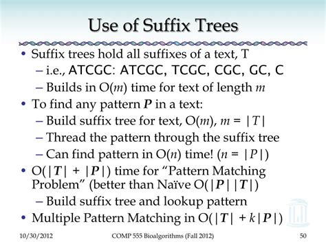 Ppt Lecture Combinatorial Pattern Matching Powerpoint