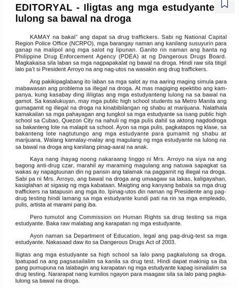 1 Gumupit O Magsaliksik Ng Isang Editoryal Mula Sa Isang Diyaryo O Magasin O Sa Internet 2