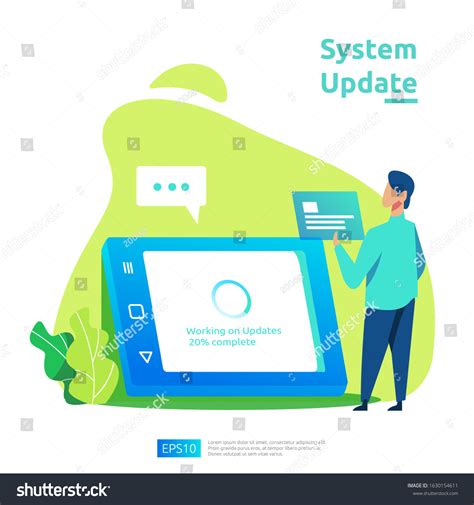 Update Progress Concept Operation System Data Stock Vector Royalty Free 1630154611 Shutterstock