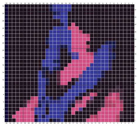 Tv Girl Crochet Graph Tapestry Crochet Patterns Pixel Art Pattern